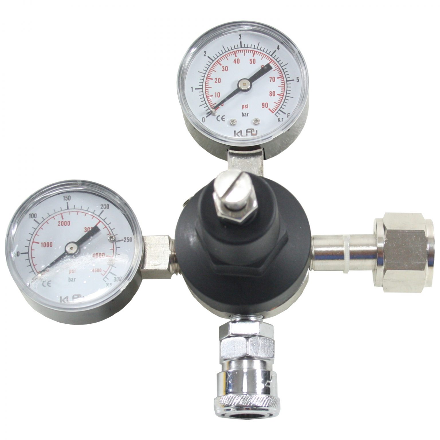 Reduktionsventil med to manometre Lynkobling – SR trade