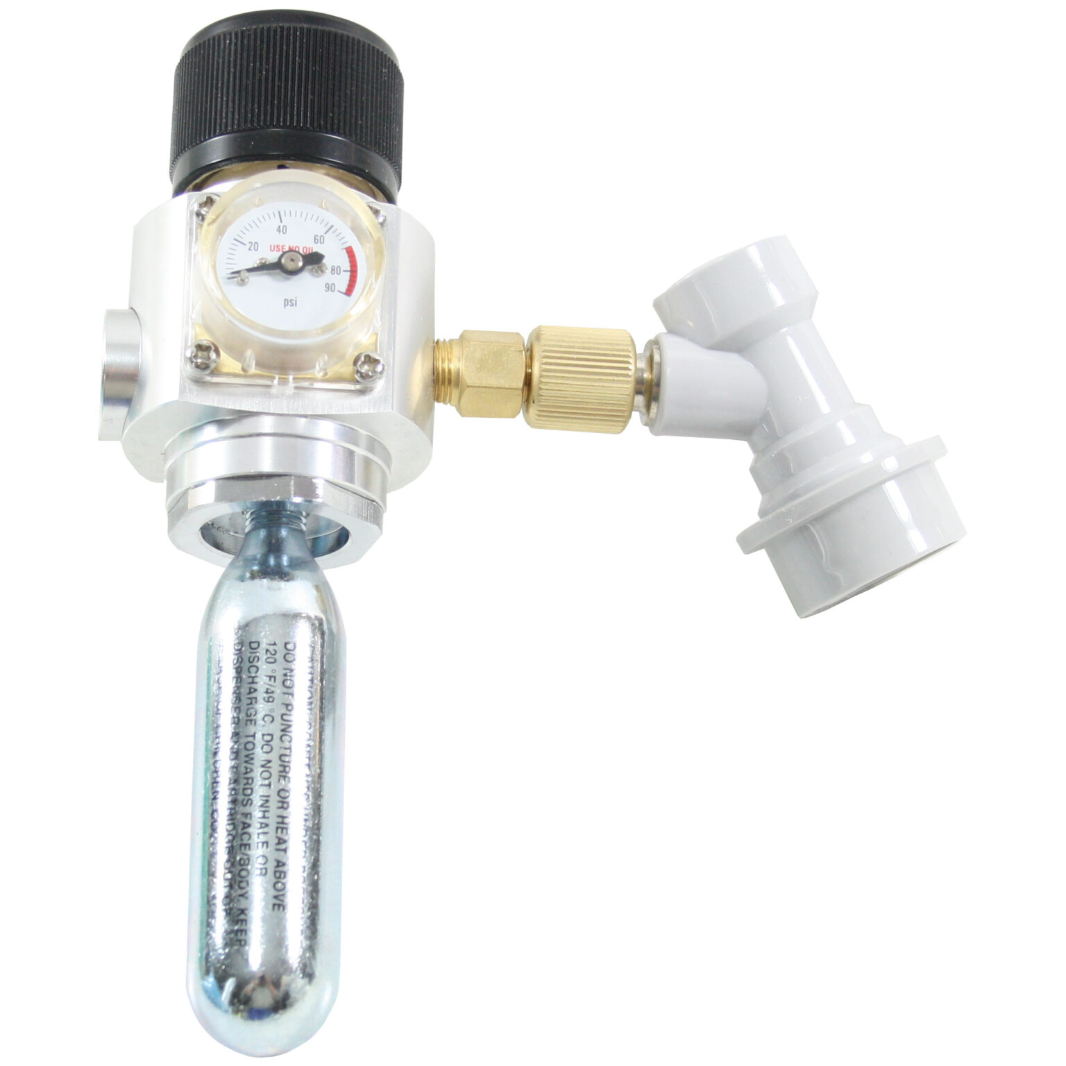 Reduktionsventil mini med manometer til 16gr patroner – SR trade